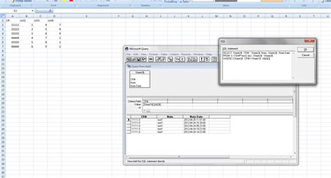 Solved Excel Odbc Query Use Cell Contents In Where Clause Experts Exchange