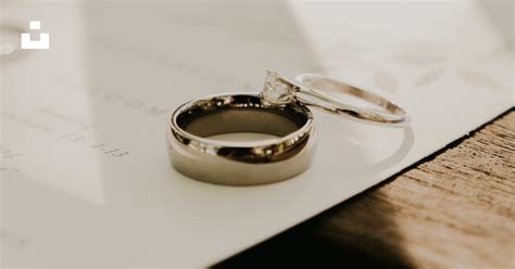 종이 위에 앉아 있는 두 개의 결혼 반지 사진 Unsplash의 무료 콜로라도스프링스 이미지