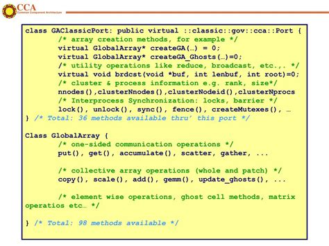 ppt distributed array component based on global arrays powerpoint