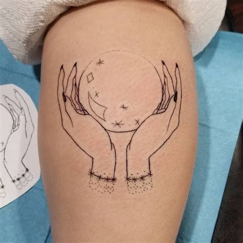 Fiveotattoo On Instagram Crystal Ball Design Joanna Tattooed For Her