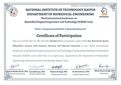 Icbest2025 Biomedicalengineering Assistivetechnology… Divakar Raj