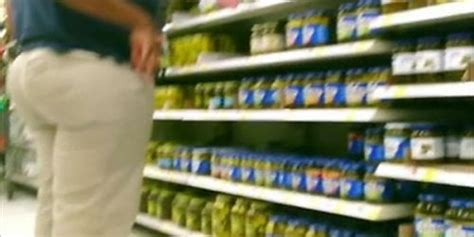 Black Booty Creeping Public Asses Jeans