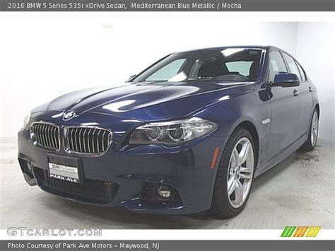 Mediterranean Blue Metallic 2016 Bmw 5 Series 535i Xdrive Sedan Mocha Interior Gtcarlot