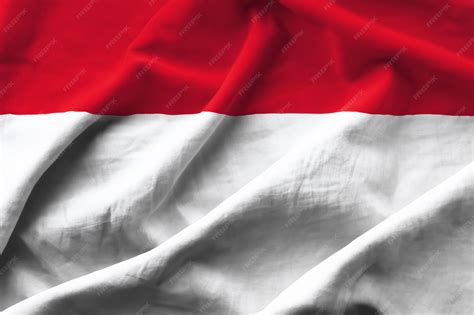 Premium Photo The Red And White Flag Symbolizing Unity And Patriotism