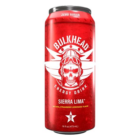 Bulkhead Sierra Lima Energy Drink 16oz My Store