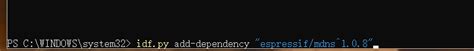 Esp Idf编译报错failed To Resolve Component ‘mdns‘ Csdn博客