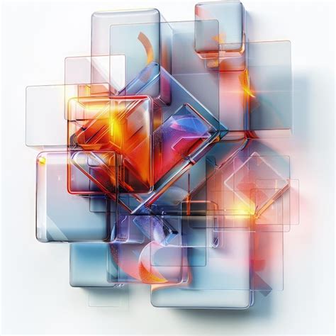 Vibrant Holo Abstract 3d Shape Captivating Images Showcasing