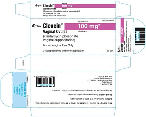 Cleocin Vaginal Ovules Package Insert Prescribing Info