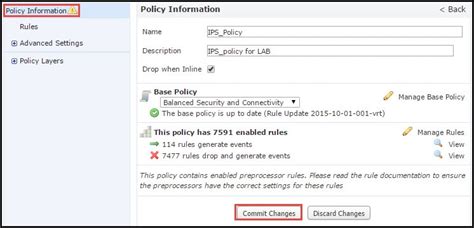 Configure Intrusion Policy And Signature Configuration In Firepower Module On Box Management