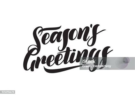 계절 인사말 흰색 배경에 고립의 우아한 현대 브러시 글자를 손으로 계절에 대한 스톡 벡터 아트 및 기타 이미지 계절 그리기