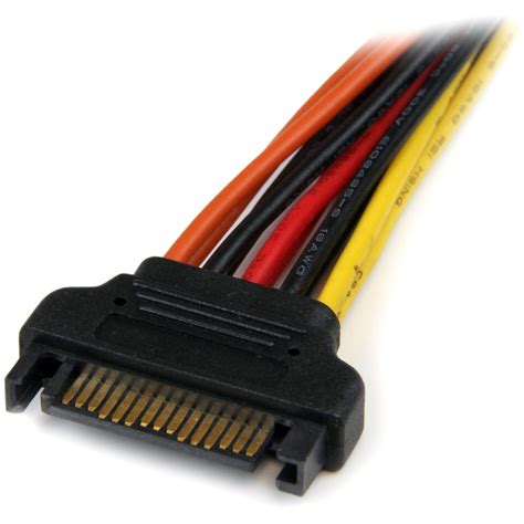 Startech Com In Latching Sata Power Y Splitter Cable Adapter M F Add An Extra Sata Power