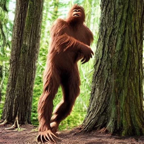 Sasquatch Tossing A Tree Stable Diffusion
