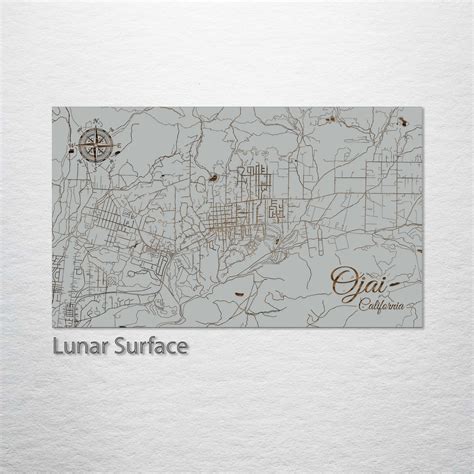 Ojai California Street Map Fire And Pine