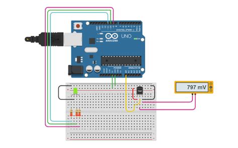 Circuit Design Использование аналоговых датчиков Tinkercad