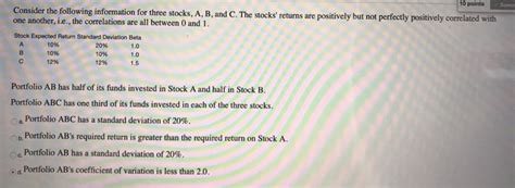 solved 10 points saved consider the following information