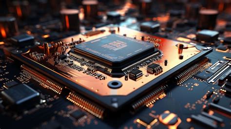 free photo microchip processor background