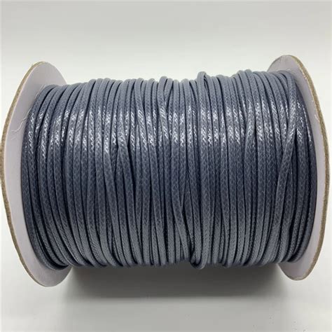 05081152mm 딥 그레이 왁스 코튼 코드 왁스 스레드 코드 스트링 스트랩 목걸이 로프 Shamballa 팔찌 제작 용보석 재료 And 부속품