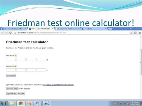 Friedman Two Way Analysis Of Variance By Pptx