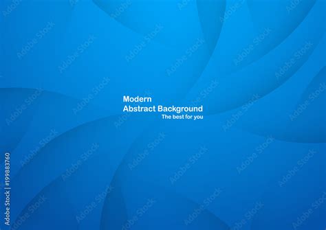 Abstract Blue Curve Background With Copy Space For White Text Modern Template Design For Cover