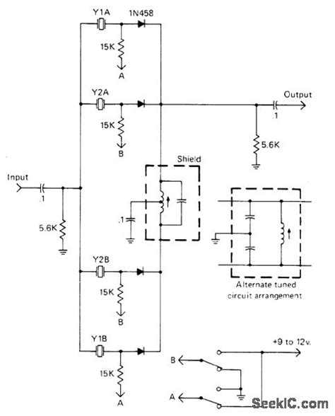 DIODE SWITCHED CRYSTALS Oscillator Circuit Signal Processing Circuit Diagram SeekIC Com