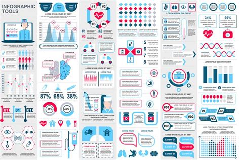 Medical Infographic Elements Data Visualization Vector Design Template Can Be Used For Steps