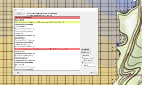 How To Fix Modflow General Head Boundary Errors Using Gms Aquaveo And Water Resources
