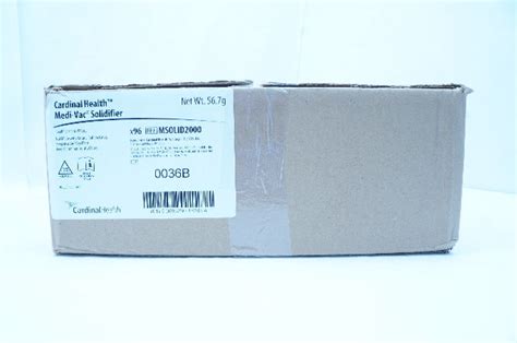 Cardinal Health Ms0lid2000 Medi Vac Solidifier 56 7g Box Of 96