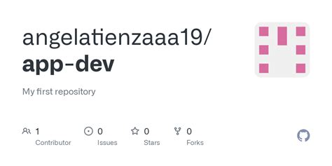 github angelatienzaaa19 app dev my first repository