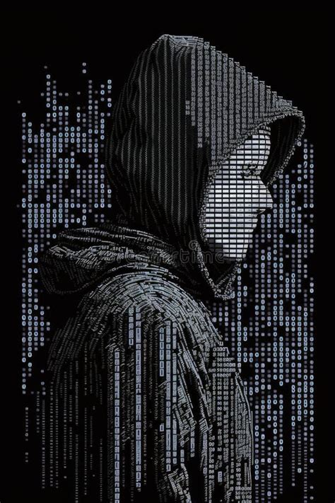 Generative Ai Illustration With Black And White Side View Of