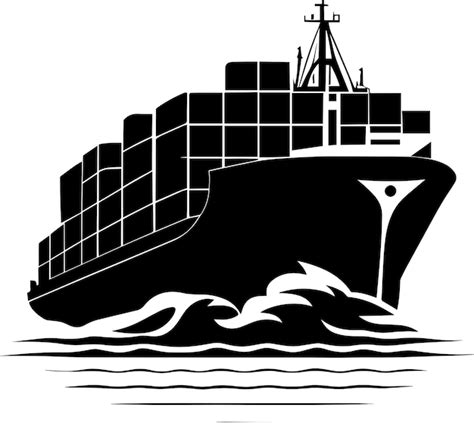 Cargo Ship Logo Design Logistics Logo Ship Anchor Come Out Of Porthole
