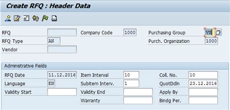 Sap Mm Request For Quotation