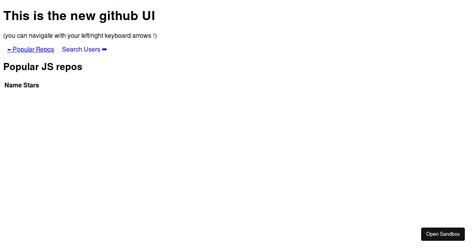 New Github Ui Workshop Codesandbox