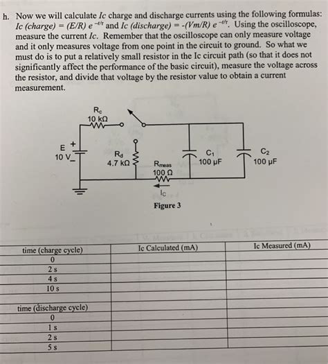 Solved H Now We Will Calculate Ic Charge And Discharge Chegg Com