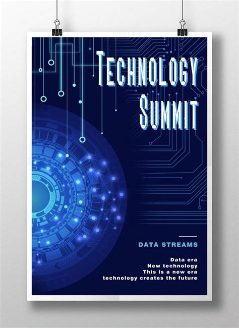Modern Technology Poster Template Imagepicture Free Download 450019336