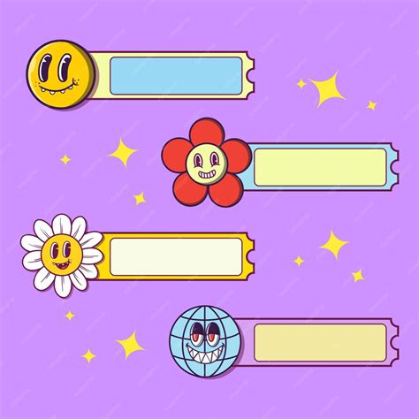 Premium Vector Cute Cartoon Text Box With Cute Character
