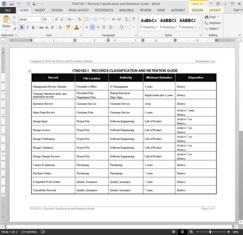 Data Retention Plan Template