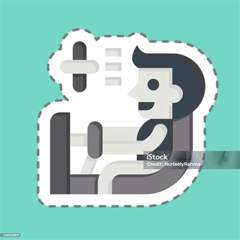 스티커 라인 컷 자동 변속기 자동차 유지 보수 기호와 관련이 있습니다 간단한 일러스트레이션 가격에 대한 스톡 벡터 아트 및 기타