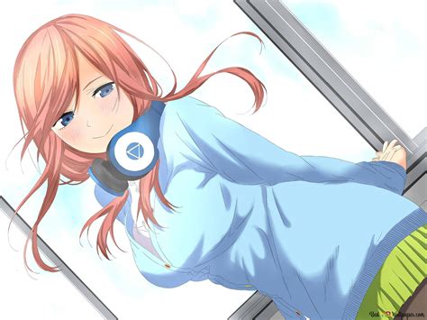 Quintessential Quintuplets Miku Nakano Silent Girl 2k Taustakuvan