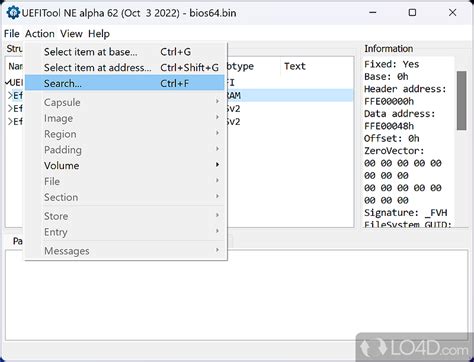 UEFITool Screenshots