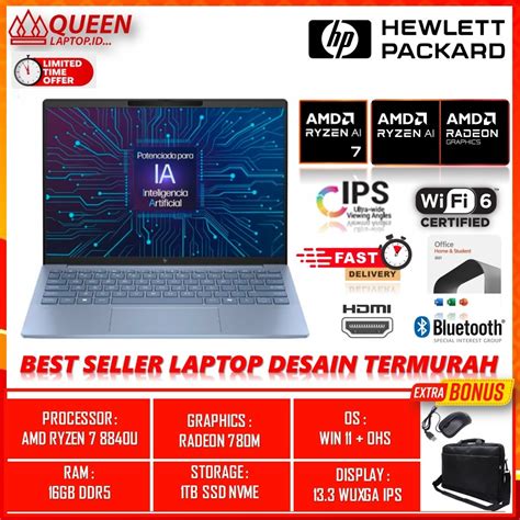 Jual Laptop Hp Pavilion Aero Amd Ryzen U Ram Gb Ddr Ssd Tb Nvme Radeon M