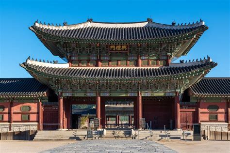 Architecture Of Gyeongbokgung Royal Palace Of The Joseon Dynasty In