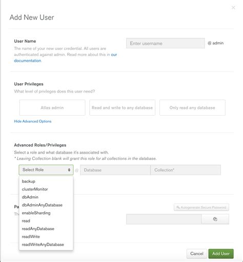How To Add Useradmin User In Mongodb Atlas Database Administrators