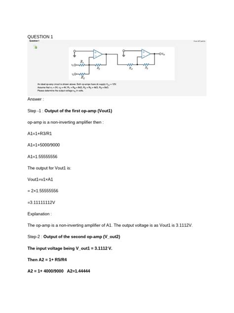 Chegg Eee [1] Pdf Operational Amplifier Analog Circuits