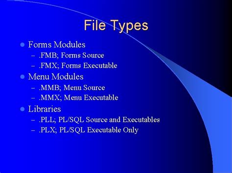 Forms An Overview Of Oracle Form Builder V