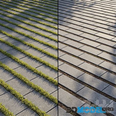 3d Model Eco Paving Type 1 Pattern 5 Tile 200x400
