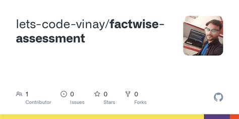 GitHub Lets Code Vinay Factwise Assessment