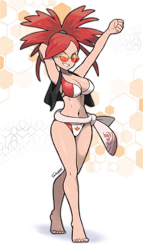 Siczak Flannery Pokemon Nintendo Pokemon Pokemon Oras Absurdres Highres 1girl Arm