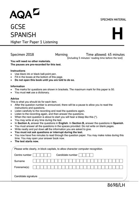 Aqa Past Papers