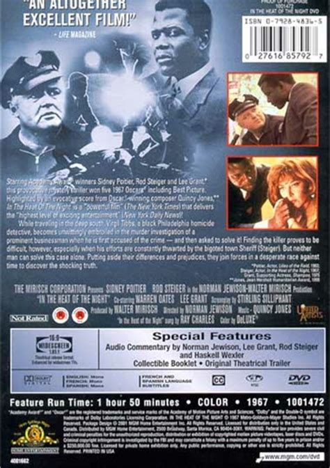 In The Heat Of The Night Dvd 1967 Dvd Empire