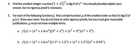 Solved Find The Smallest Integer N So That Vx Is Chegg